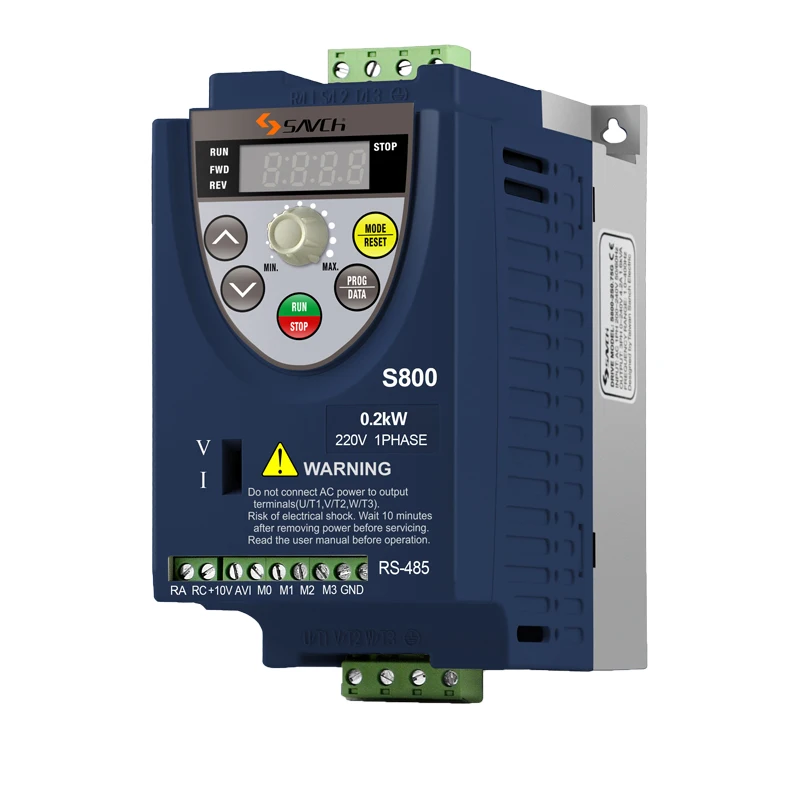 Savch Ac Motor Drive S800 0.2-1.5kw For Conveying Frequency Inverter ...