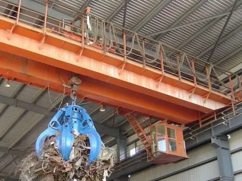 Garbage Grab Overhead Crane Lifting Capacity 8 Ton For Garbage Disposal ...