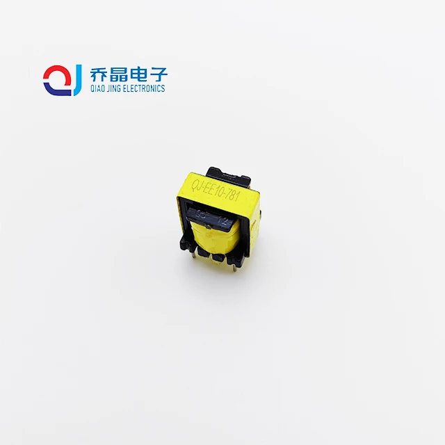 QIAOJIN EE13 120v to 12v Step Down Transformer Ferrite EE13 Horizontal 8 Pin High Frequency ...