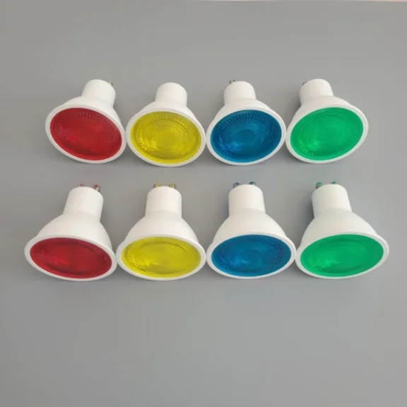 Gu10 Color Spot Light 3w 5w Clear Red Green Blue Yellow Gu10 Led Lamp ...
