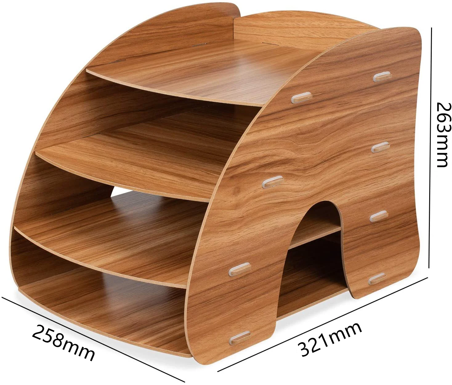 Office Wooden Stationery Desk Neat Storage Organizer Rack Sorter For A4 素敵な