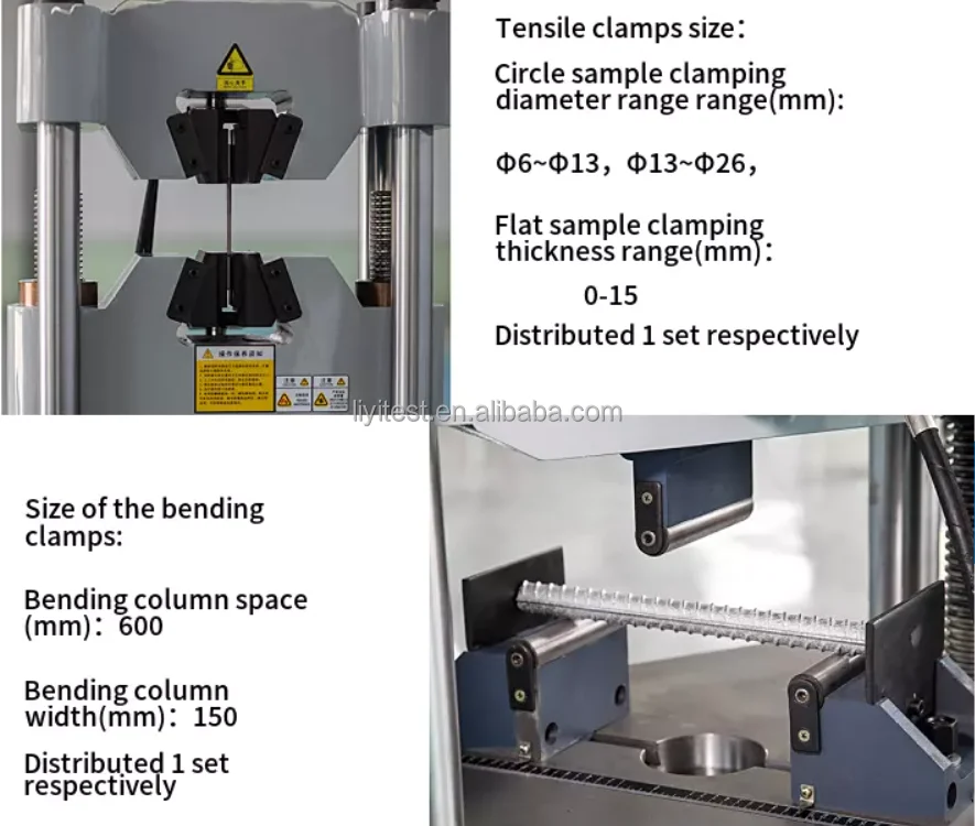 Liyi Price Parts Of Rebar Bending Tensile Strength Test Equipment 100kn ...
