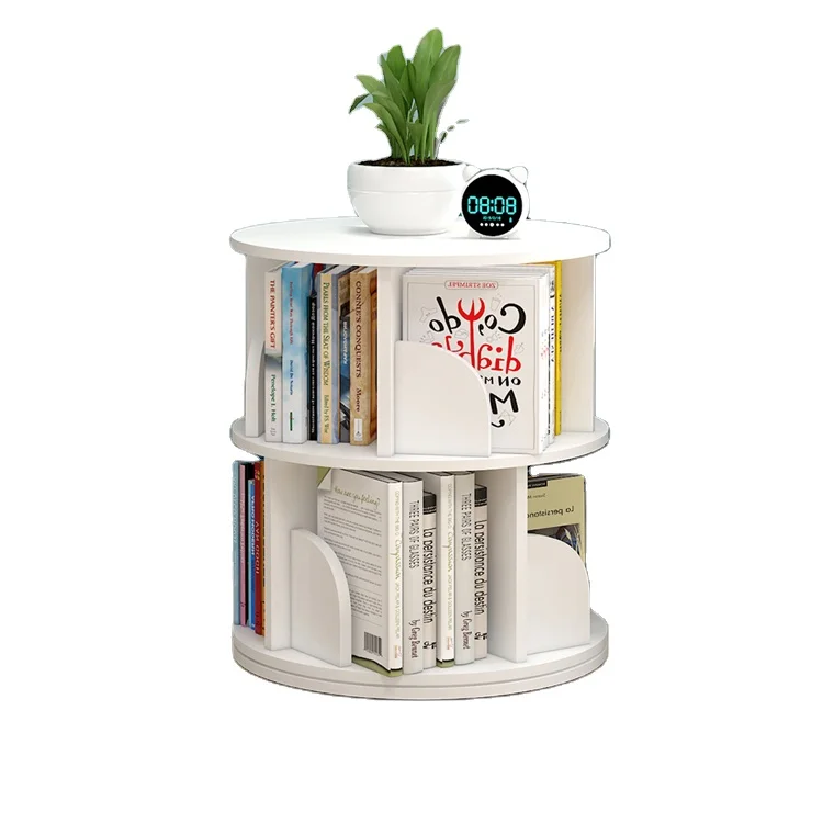 Creative Rotation 360 Bookcase Storage Rack Children's Storage Simple ...