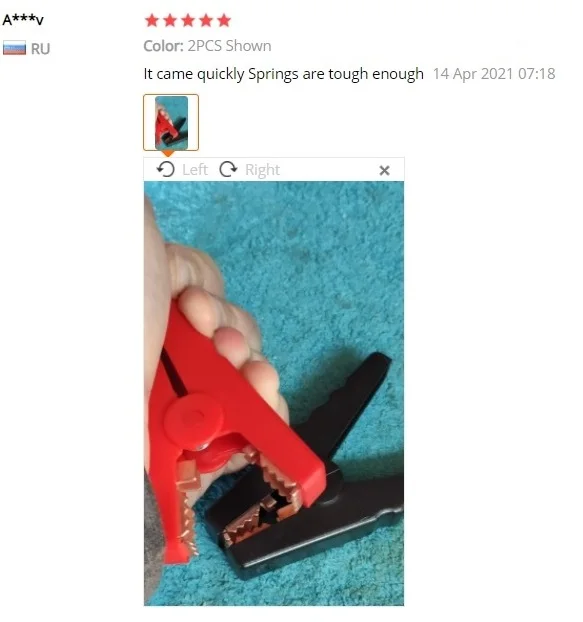 100A Insulated Alligator Clips with Plastic Handle - High Current ...