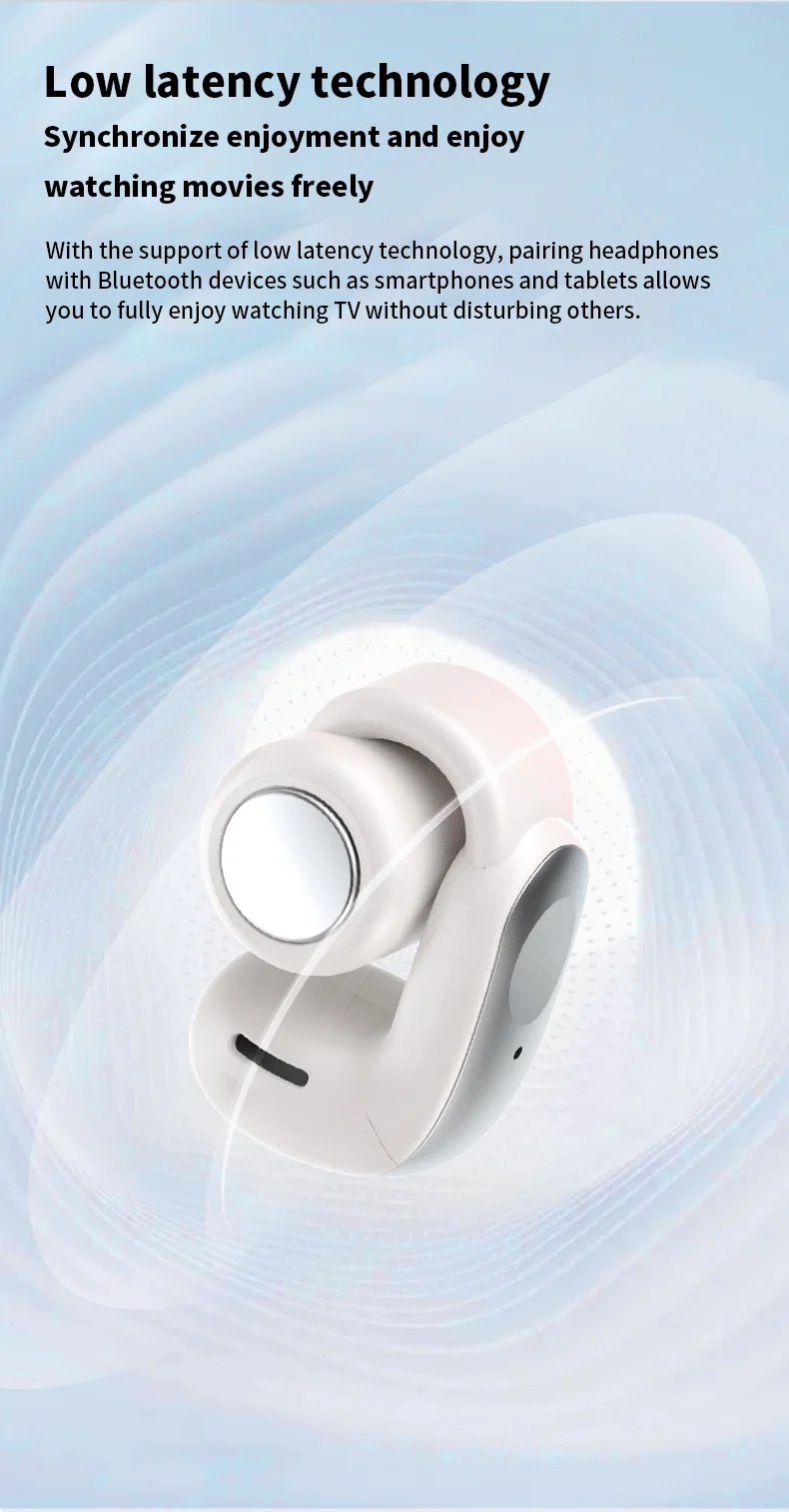 Open-ear YX31 OWS Ear Clip Wireless Earbuds - Ultra-Low Latency