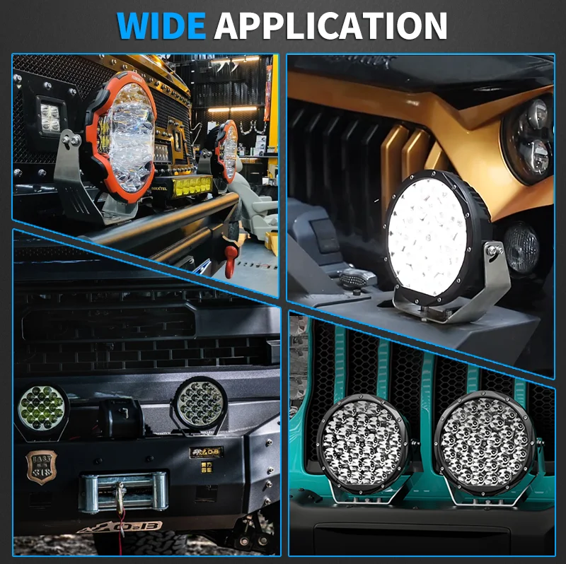 AURORA Patent Laser Rechargeable Flood Spotlights for Offroad