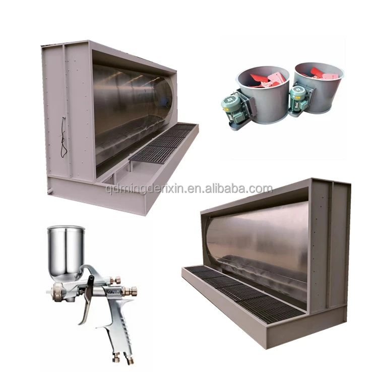 Best Selling Products 2025 Open Face Water Curtain Spray Booth 3 m ...