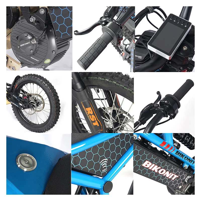 Electric Dirt Bike 72V 28000W Motor Max Torque 390NM30Ah Lithium ...