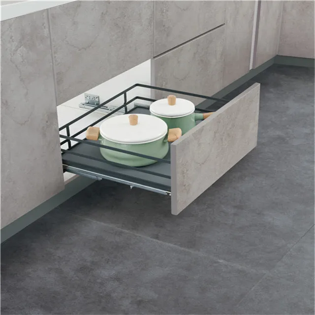 Tall Tandem Metal Kitchen Cabinet Cupboard Hardware Slide Pull Out ...