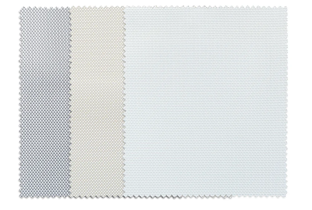 Outdoor Fiberglass Sunscreen Fabric / Pvc Solar Sunscreen Fabric Roll ...