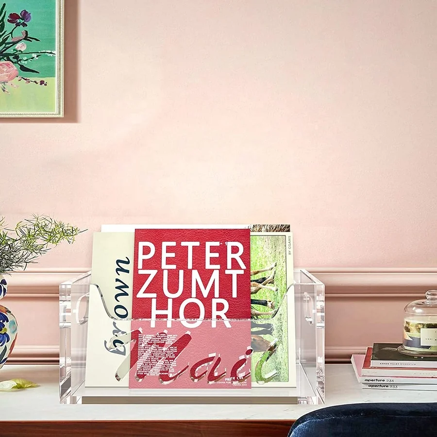 Modern Acrylic Mail Box With Rose Gold Mirror Base - Buy Acrylic Mail ...