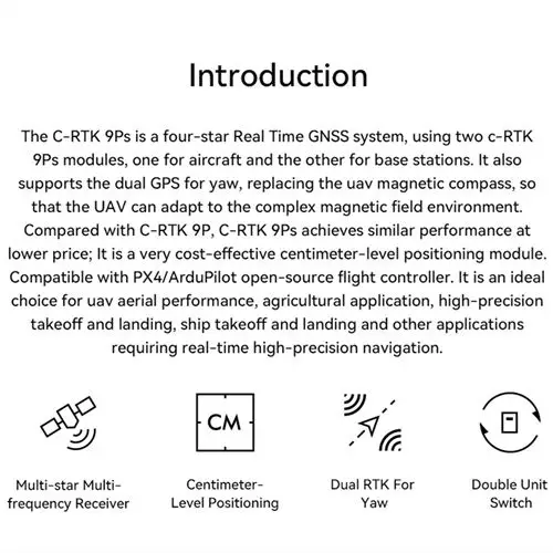 CUAV RTK 9Ps Centimeter-level High and Fast Precision Precise ...