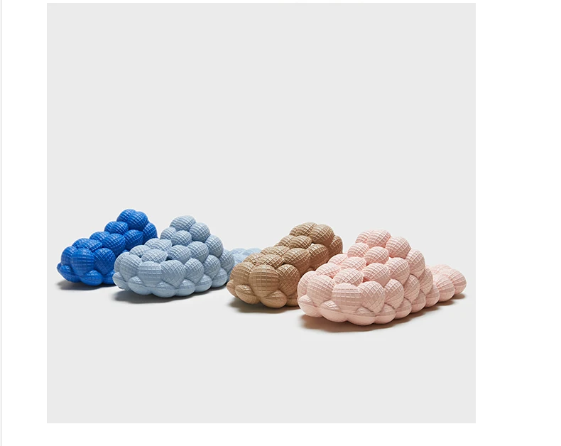 Custom Designer Unisex Summer Cloud Bubble Shoes Massage Bubble Slides ...