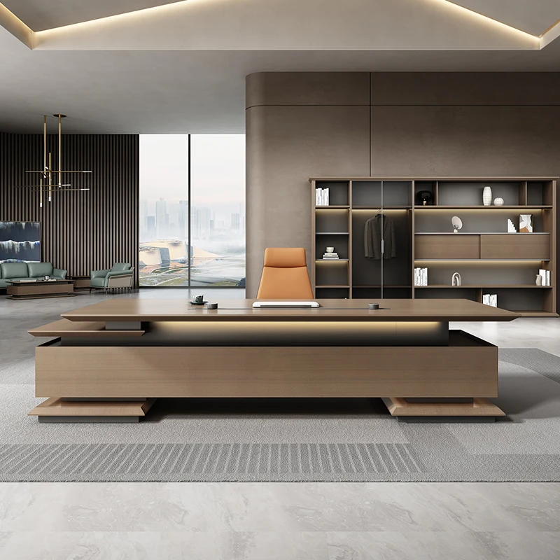 Modern Desks For Offices Big Boss Desk Wooden Director Table Design ...