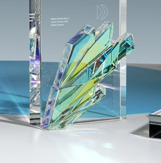 Glass/Resin/Black Crystal Feather Trophy| Alibaba.com