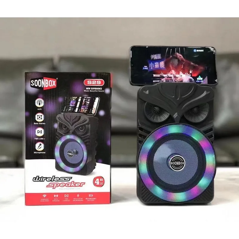 Paisible S29 Top Seller Bass Speaker 4 Inch Bass Speaker With Rgb ...