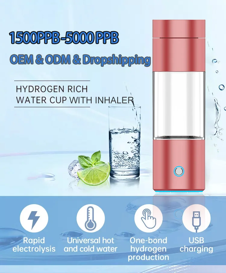 Portable Hydrogen Water Generator With Spe And Pem Technology ...