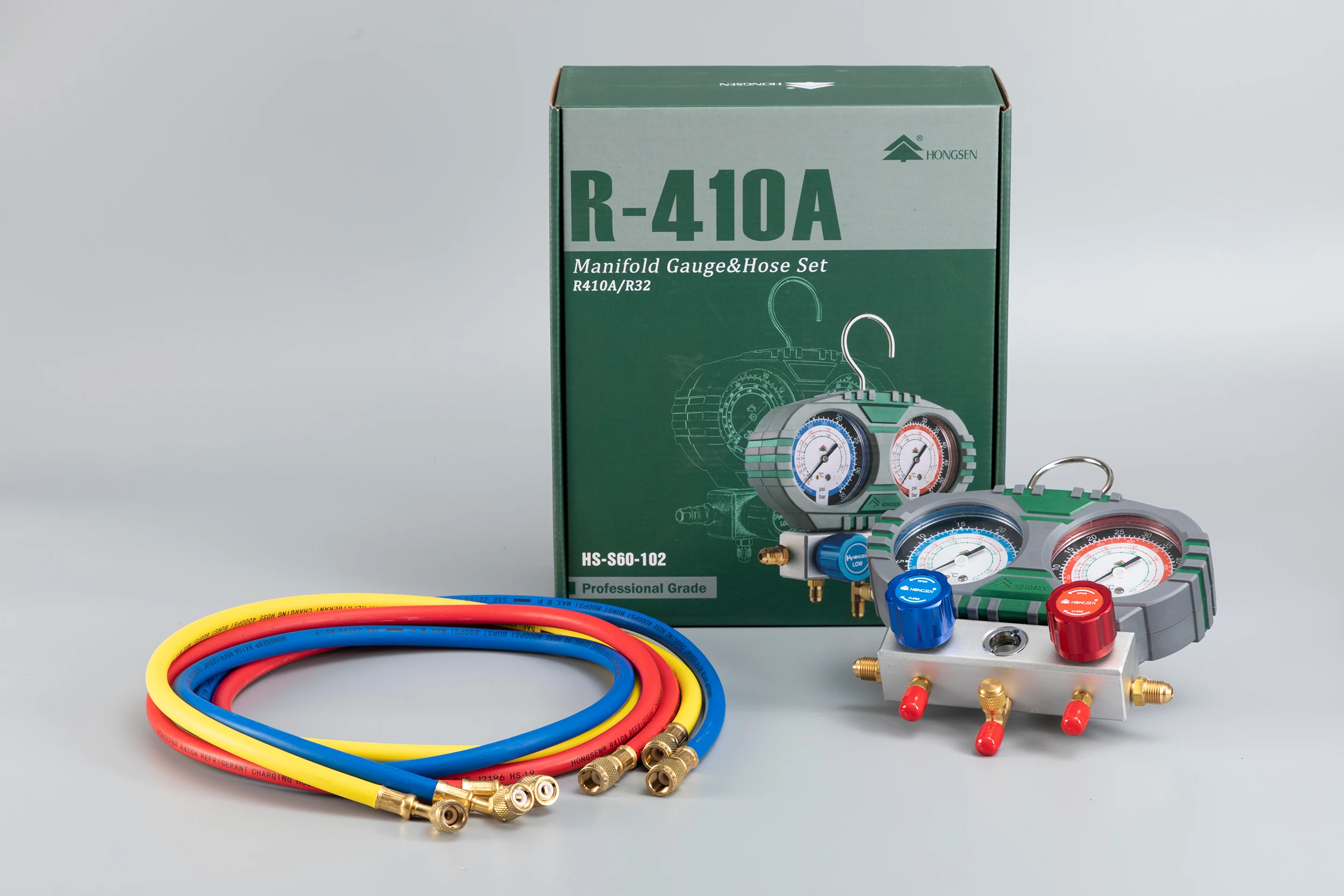 HONGSEN R32 Refrigerant R410A HVAC Tools - High Quality Manifold Gauge Set