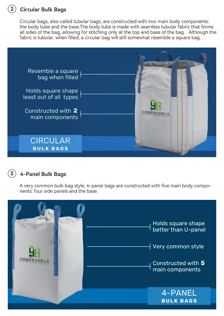 Industrial Plastic Jumbo Bag Custom Packing 2000kg Bulk Jambo Bag ...