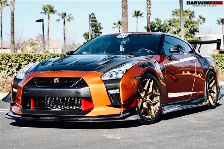 Darwinpro Bkssii Style Carbon Fiber Hood Fornissan Gtr R35 Cba Dba Eba ...