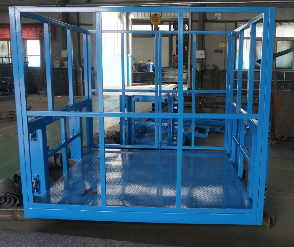 2 Floor Small Cargo Elevator Industrial Elevators Guide Rail Lift CARGO ...