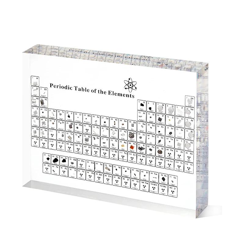 Periodic Table Glass Cubes - Chemistry Puzzle Gifts
