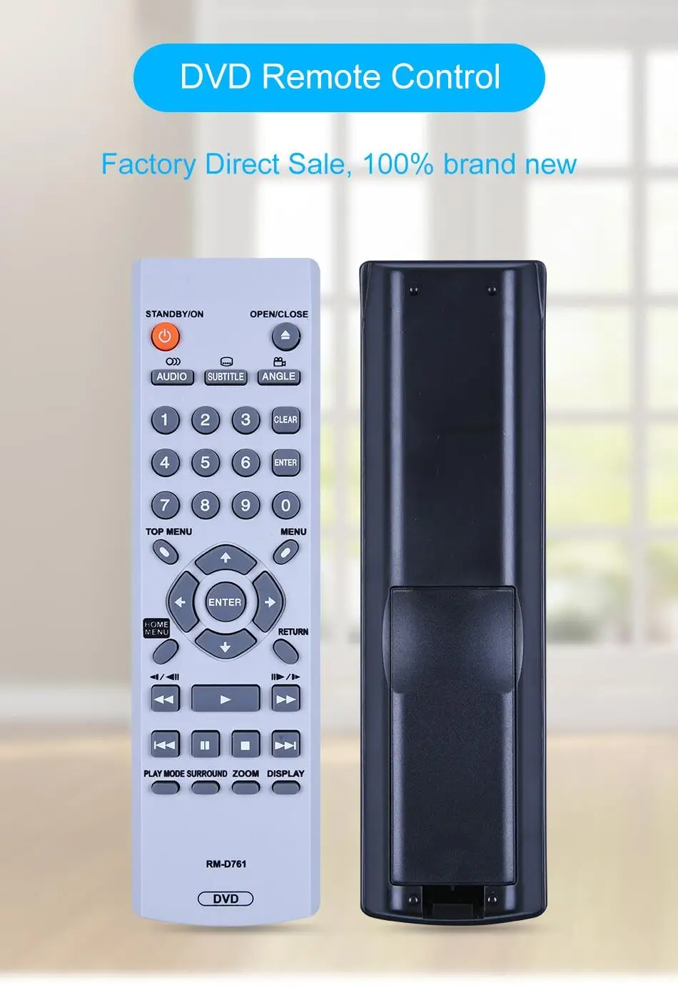For Pioneer Dvd Player Remote Control Rm-d761 Vxx2913 Vxx2914 Vxx2865 ...