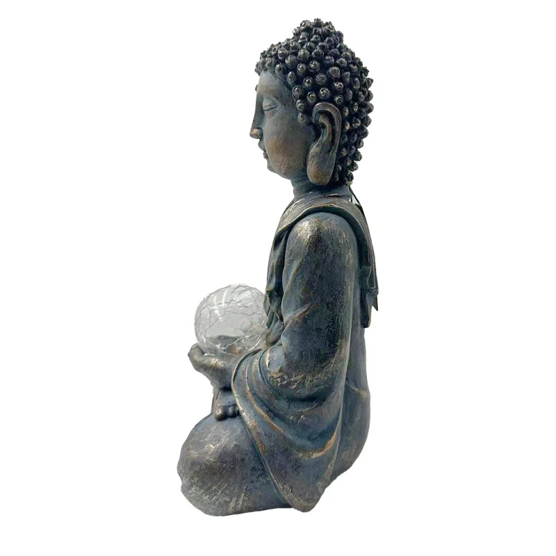 Alibaba.com: Custom resin Buddha statue with solar light, indoor home ...