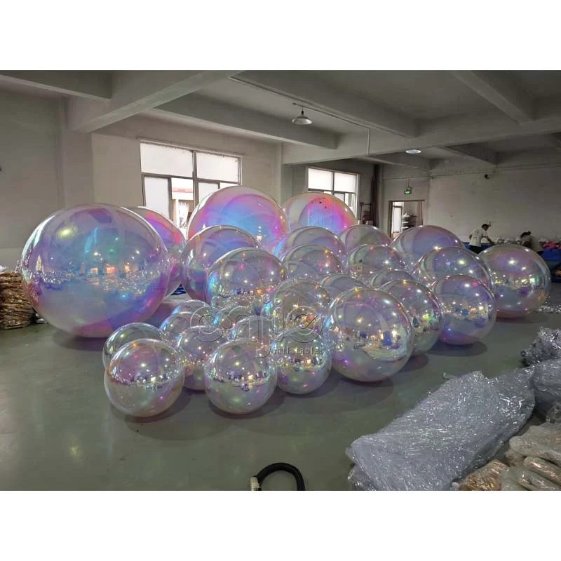 Custom extra Large Inflatable Gold Sphere Chrome Gold Ball Big Shiny ...