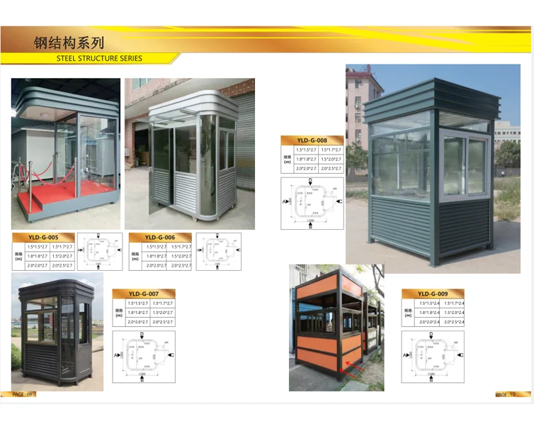 Customized Sentry Box Movable Guard Booth Security Guard House Cabin ...