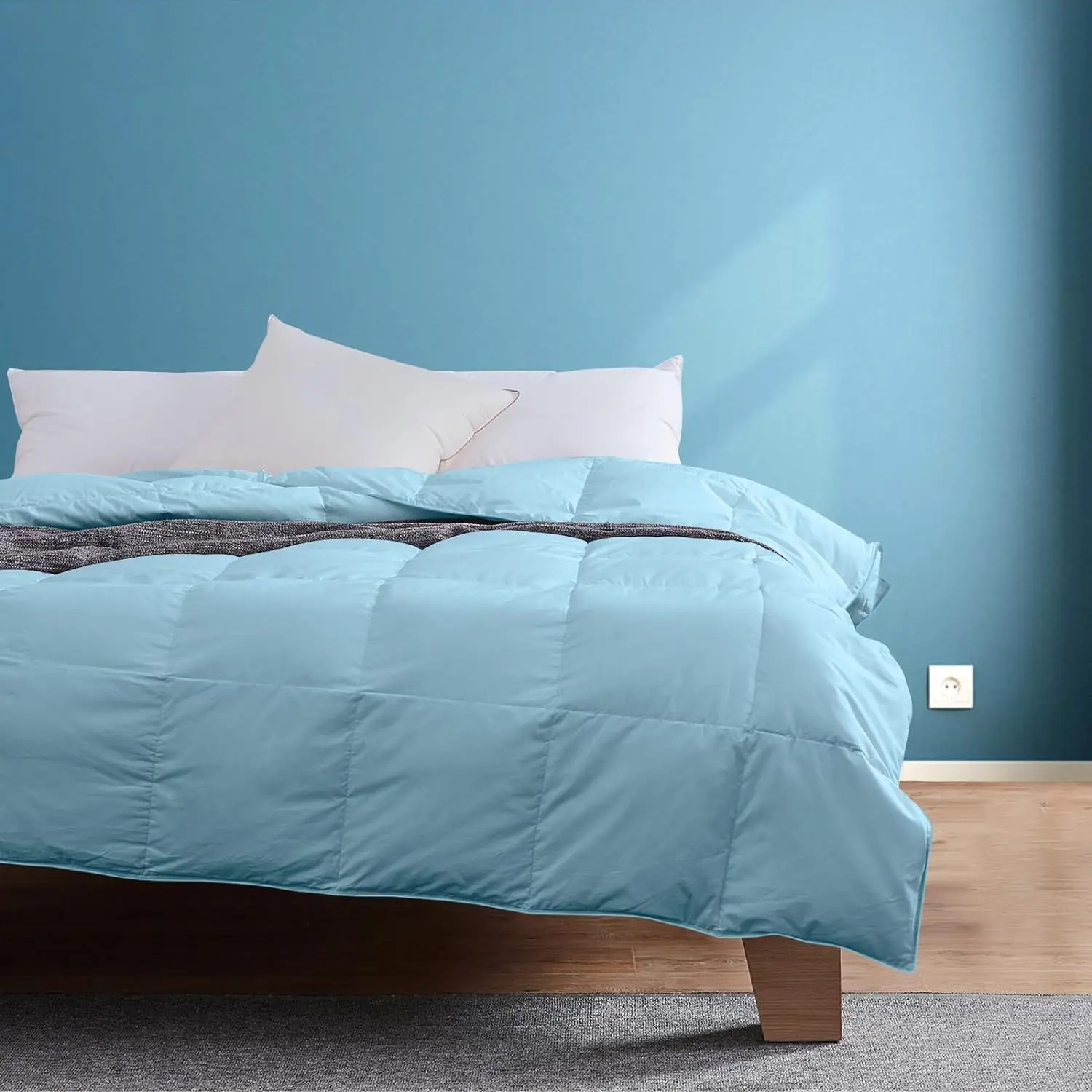 Extra Lightweight Down Feather Comforter Summer Cooling Blanket With ...