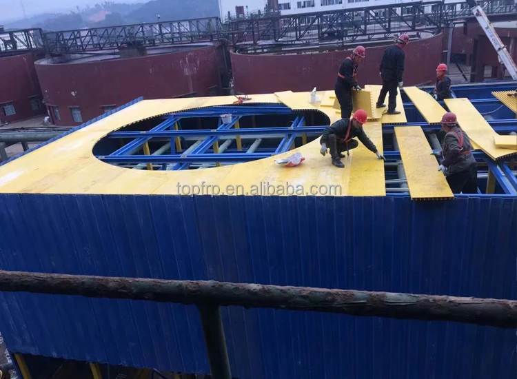 Pultrusion Fiberglass Reinforced Plastic Frp Composite Flooring Deck ...