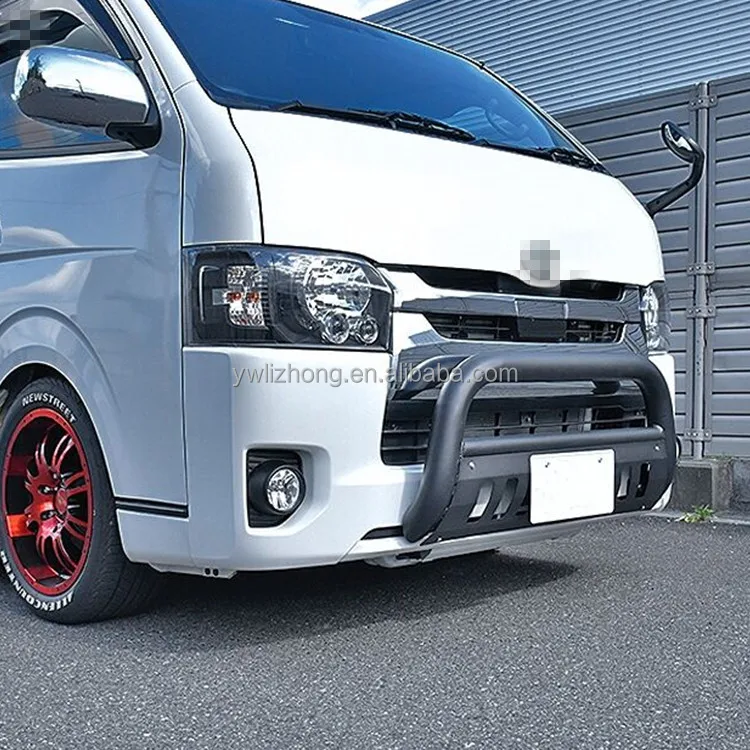 2005-2018 Hiace Front Guard Bar Narrow Body 1695 Matte Black Front ...