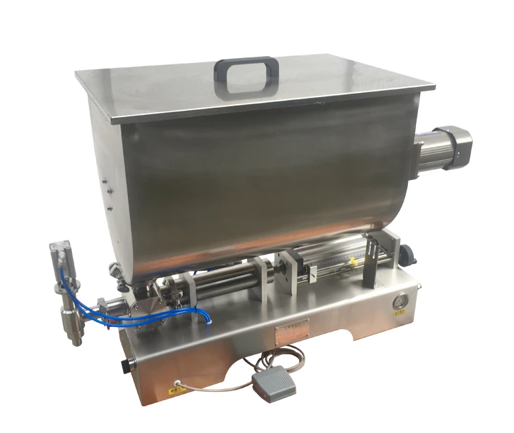 Horizontal Pneumatic Paste Filling Machine, Chili Sauce Filling Machine ...
