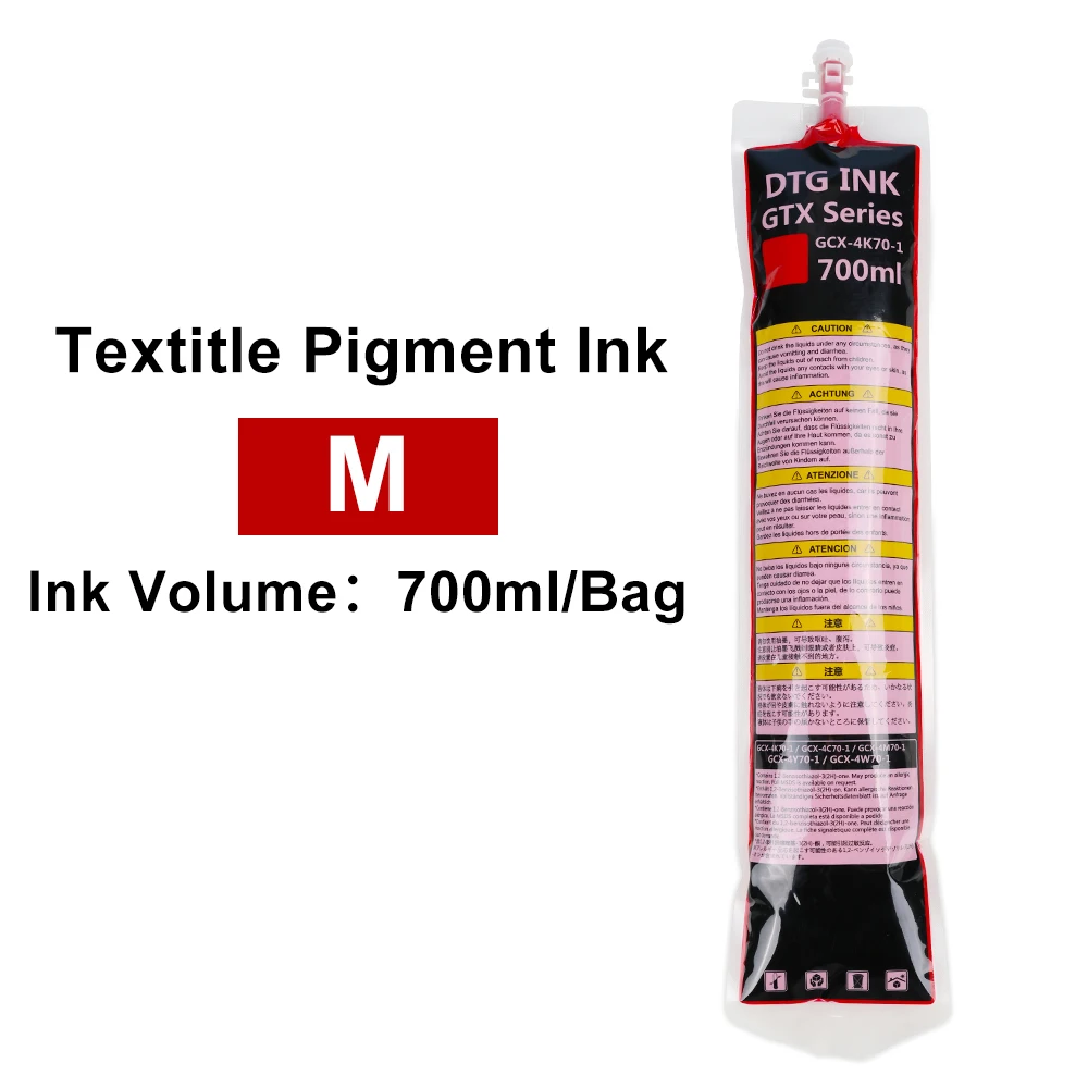 Wholesale 5coloe Digital Textile Ink 700ml Gtx Digital Pigment Ink Bag ...