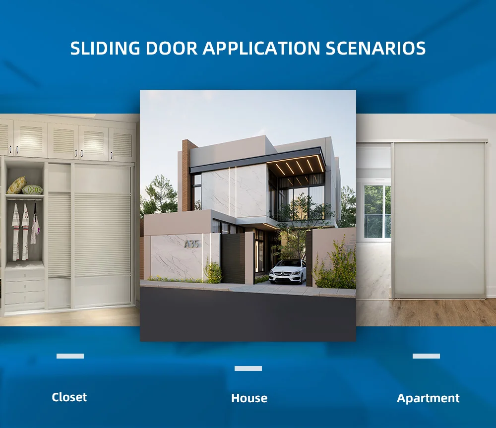 Job Sliding Door Bottom Guide Wardrobe Sliding Door Roller System ...