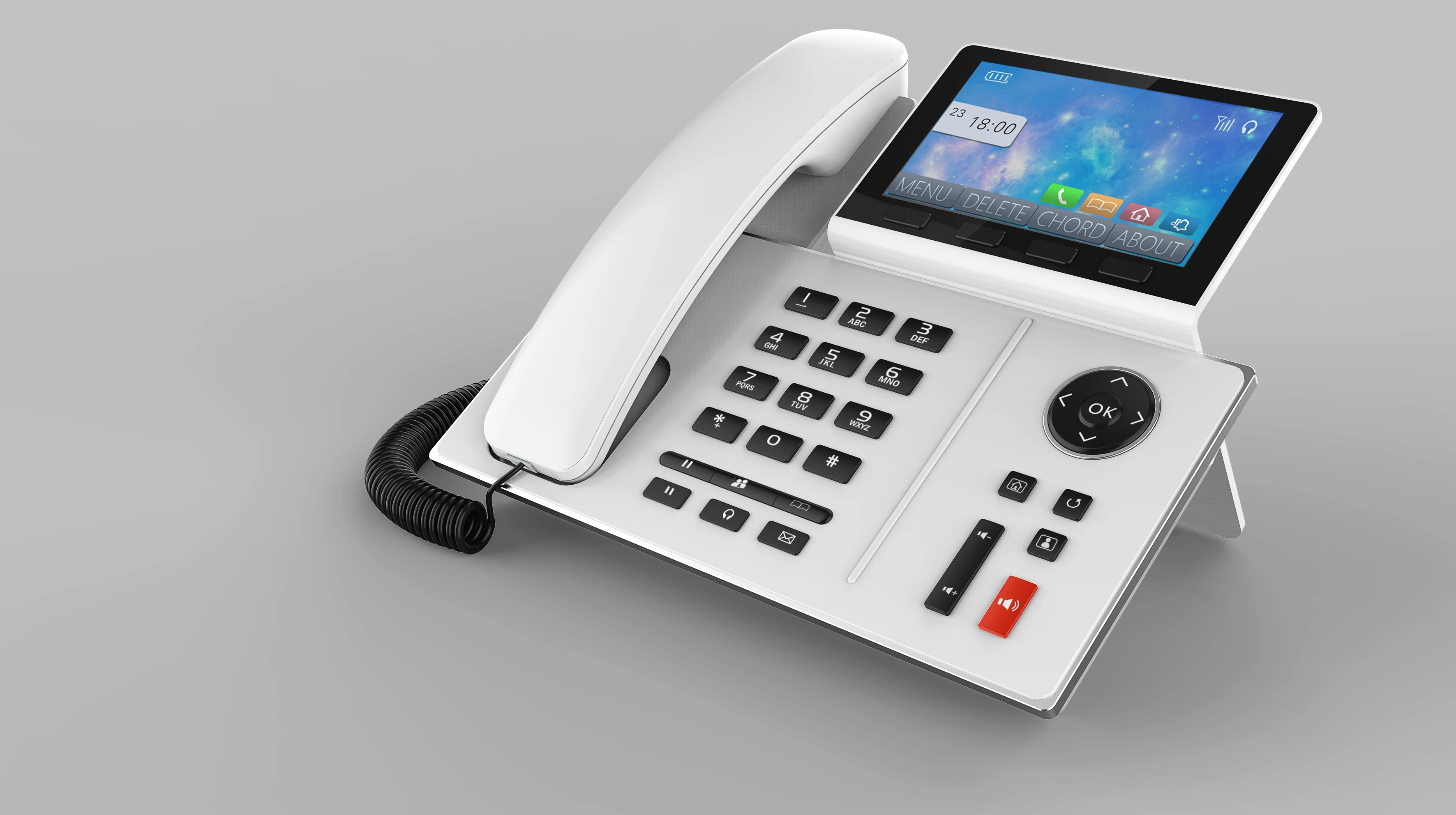 2023 New Model SIP Business IP Phone with 4 VOIP lines account Large ...