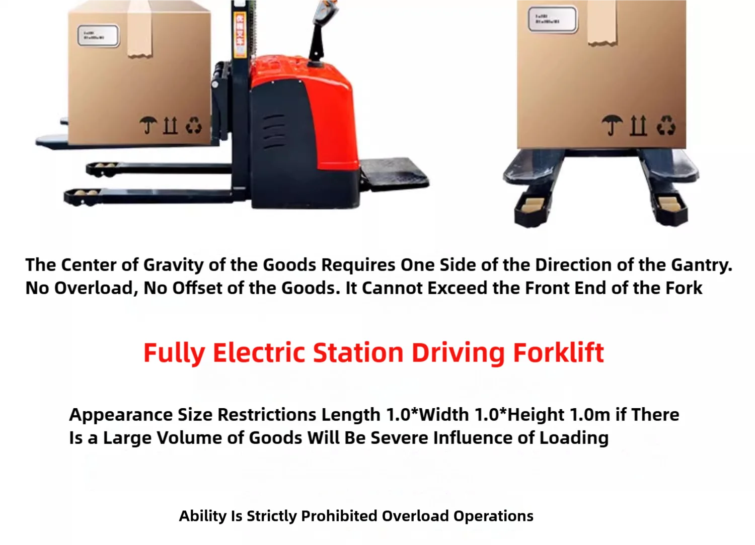 3.5-Meter Fully Electric Pallet Stacker 1 Ton Lifting Capacity ...