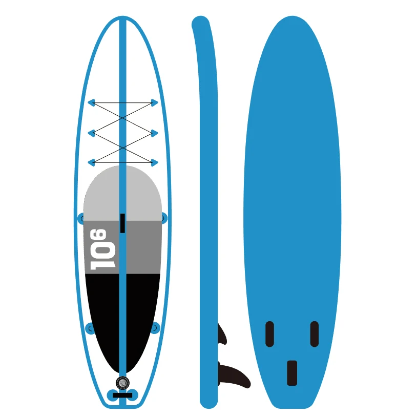 10' Drop Stitch Surfboard SUP - All Round Inflatable Paddle Board