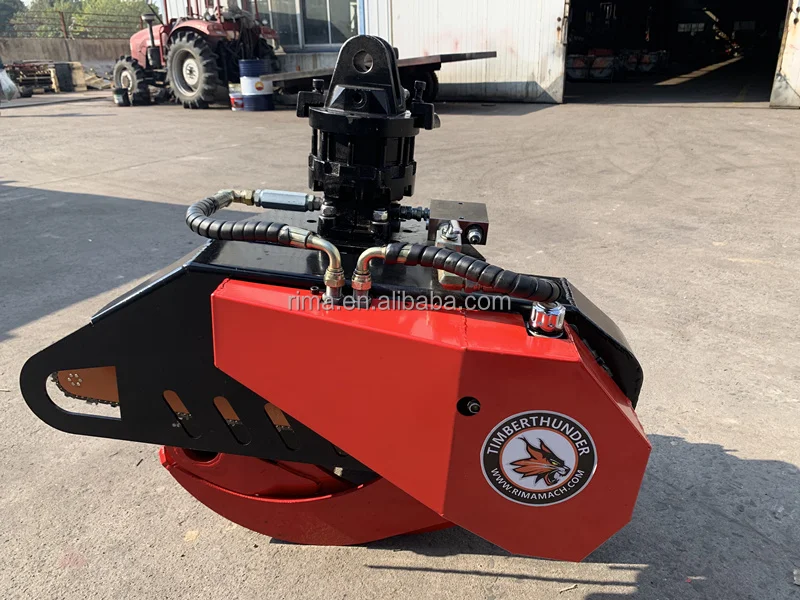 90 Degree Tilt Excavator Grapple Saw - Heavy-Duty Hydraulic Tree Log ...