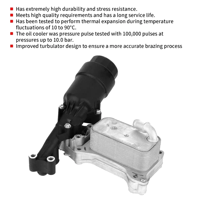 Oil Filter Assembly Oil Filter Housing&oil Cooler For Benz E250 Glk250 ...