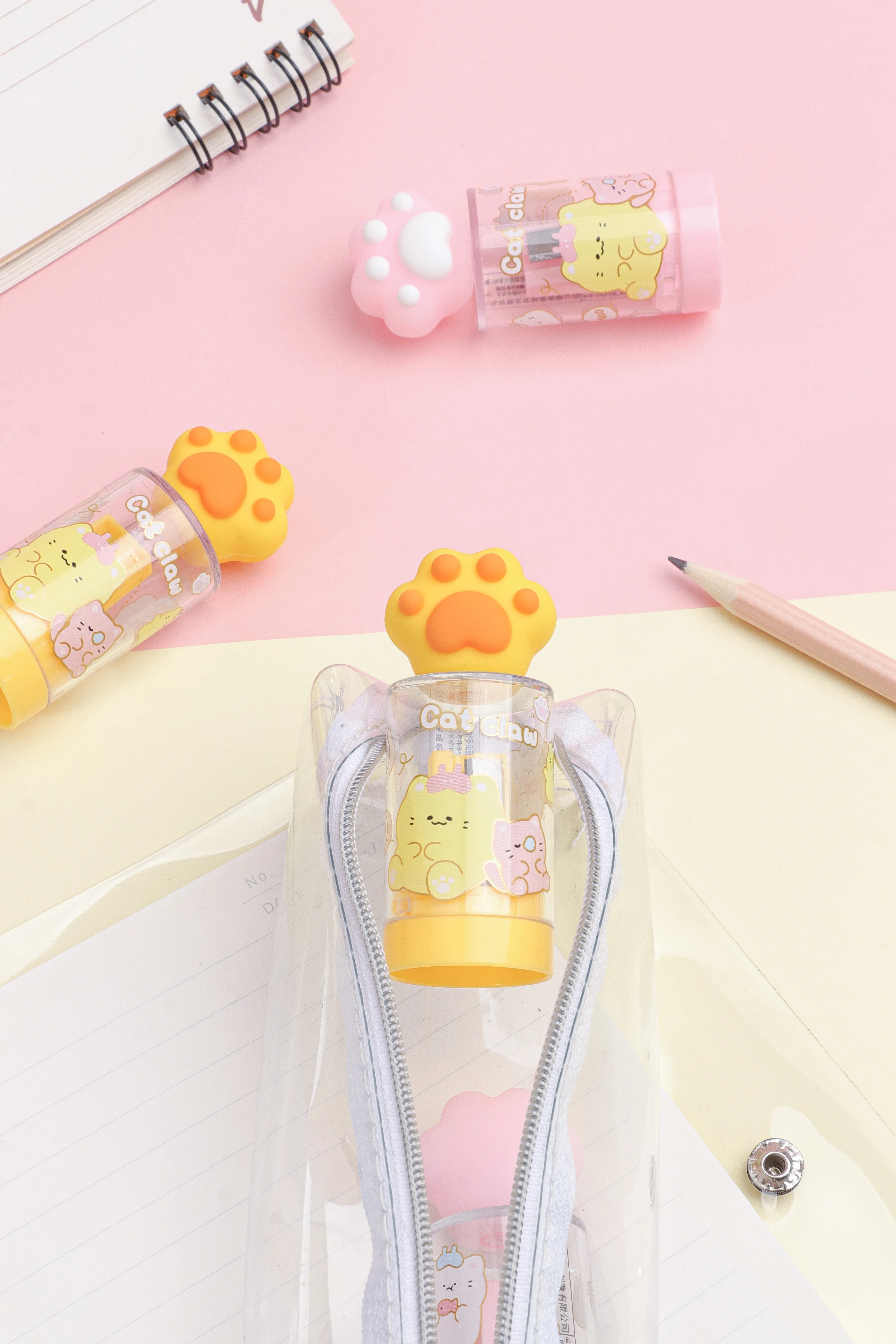 Cute Kawaii Cat Claw ShapSharpeners School Supplies Single Hole Pencil ...