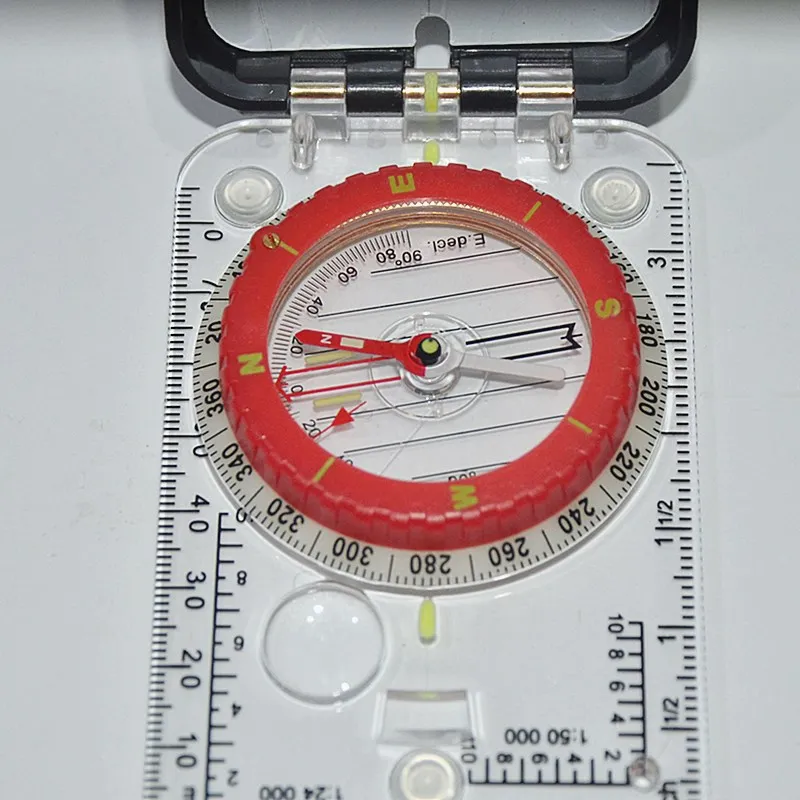 Survival Orienteering Map Compass Sighting Mirror Compass with ...
