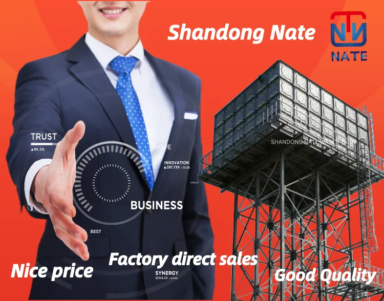 Overhead Modular Steel Galvanized Sectional Water Tank With Stand - Buy ...