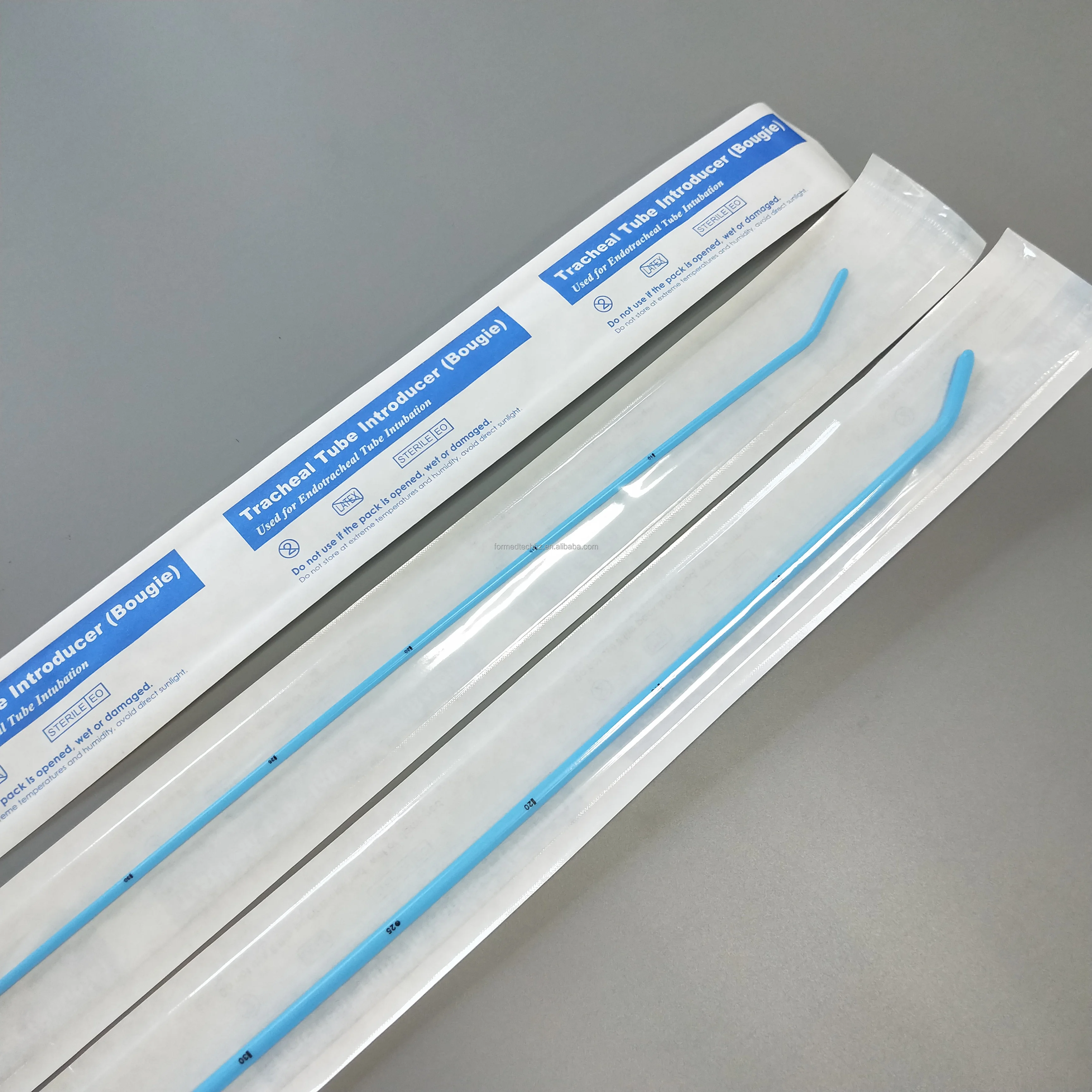 Tracheal Tube Bougie Introducer - Curved Tip for Difficult Intubation