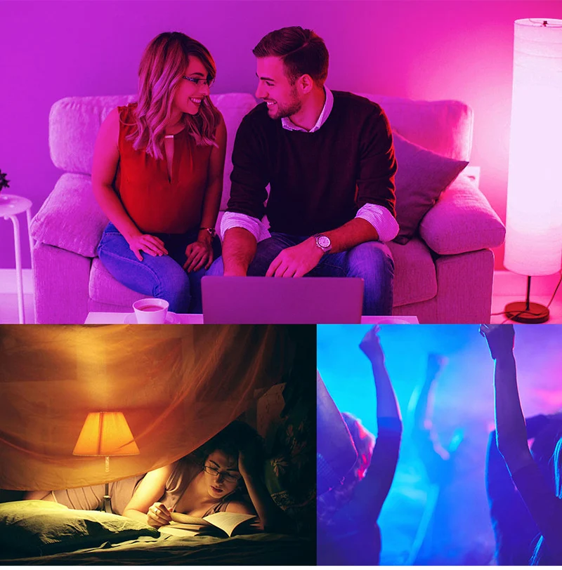 Homekit Smart Candle Light Wifi Remote Alexa Voice Rgbcw Table Lamp E14 Spot Light Bulb Switch ...