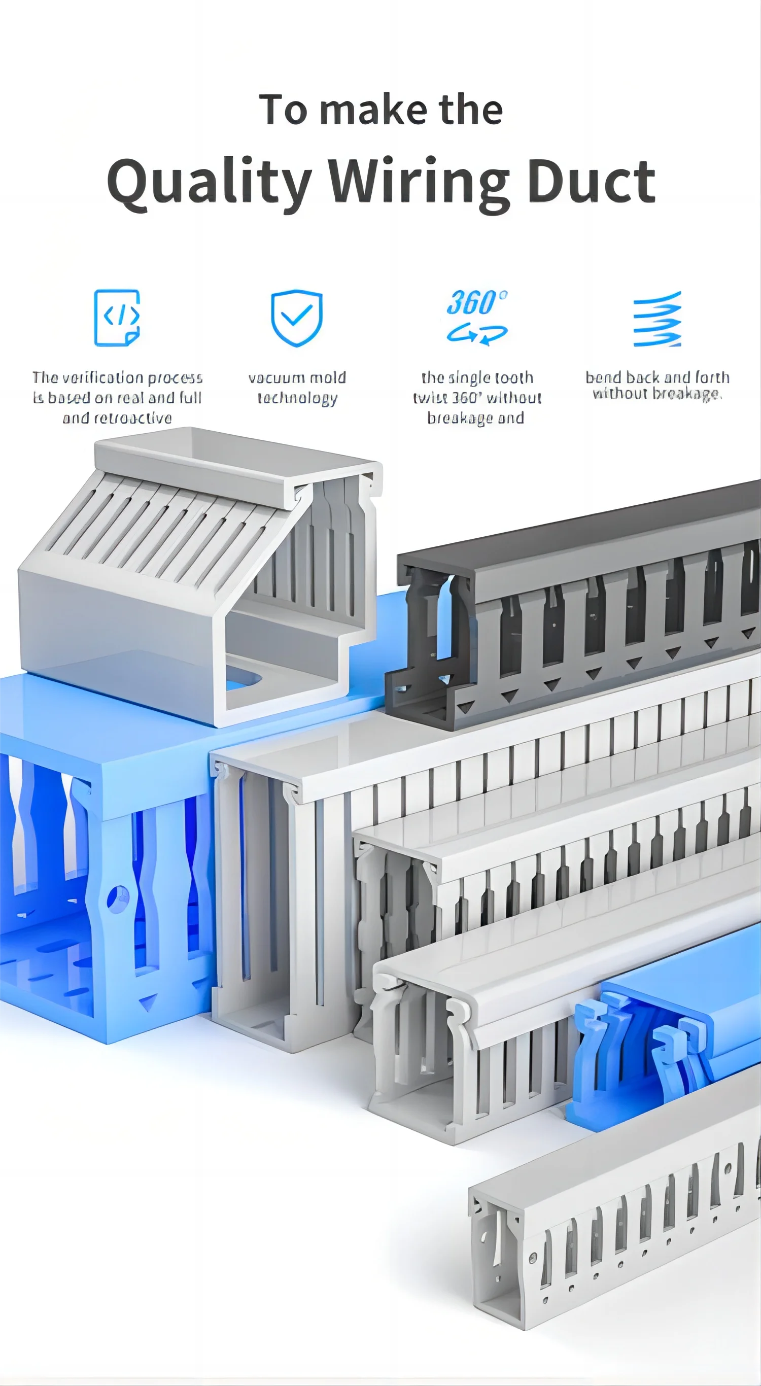 PVC 케이블 트로프 전기 PVC 트로프 와이어 덕트 80*50 회색 난연성 와이어 트로프| Alibaba.com