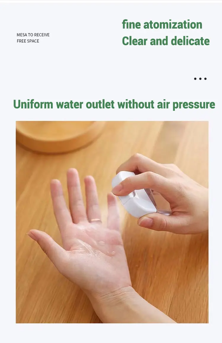 Clear Square Credit Card Spray Bottle - 45ml Alcohol Sanitizer