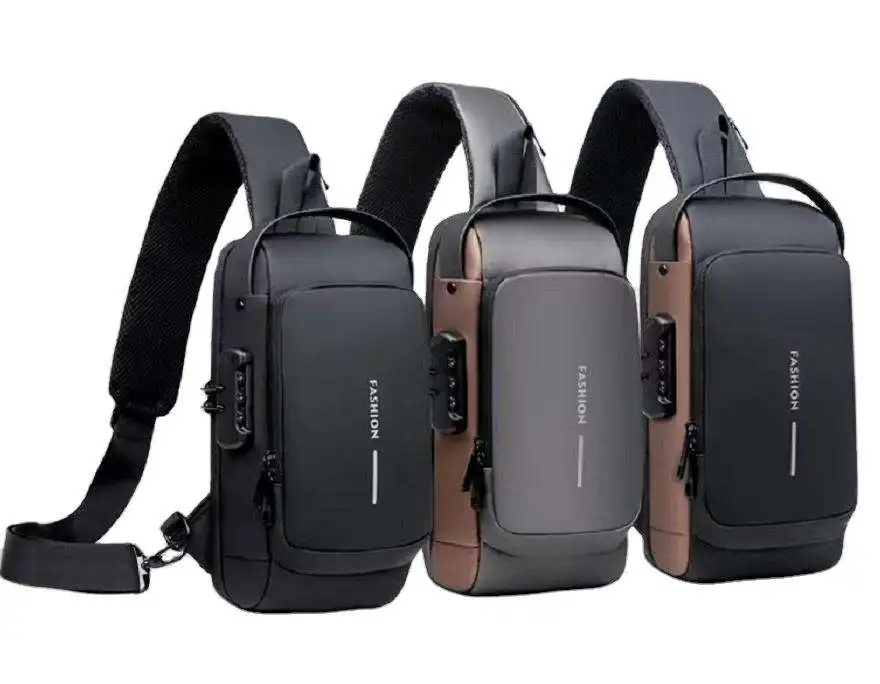 Men's Waterproof Crossbody Sling Bag - Anti-theft Chest Bag for Travel ...