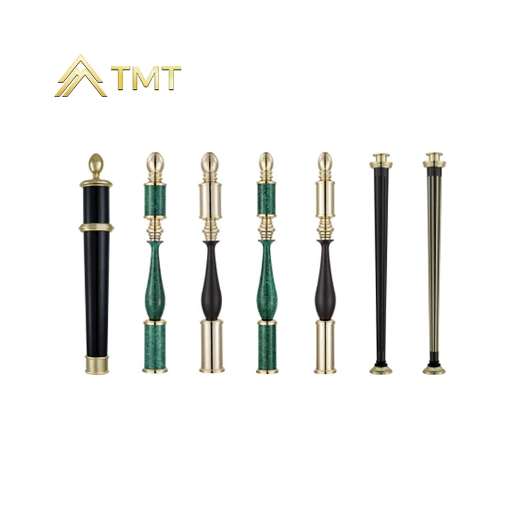 Satin finish stair steel railing column polished ss exterior guard ...